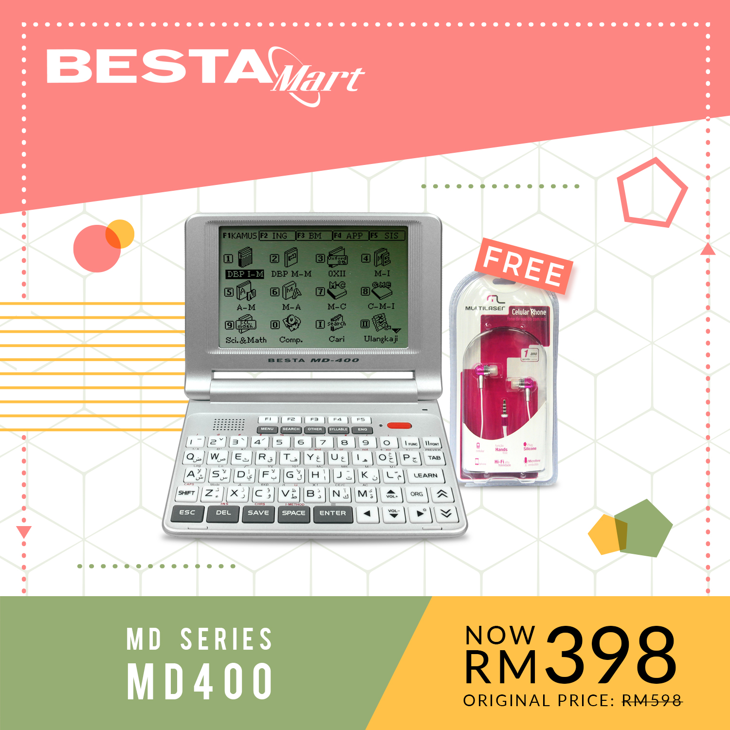 MD400 [FREE EarPhone] – Besta Mart